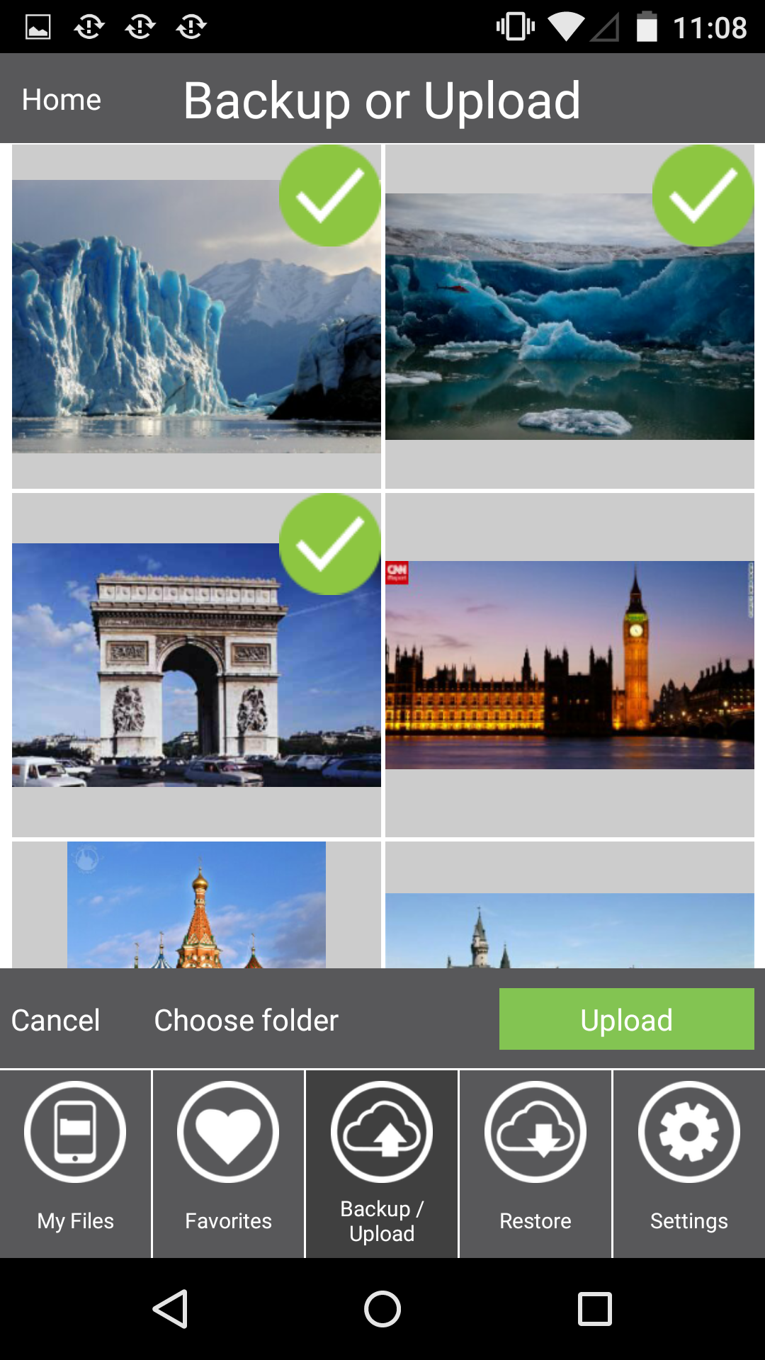 How Do I Manually Select And Upload My Photos To Filehopper
