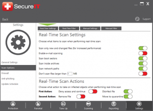 How can I change my scan settings? - SecurityCoverage