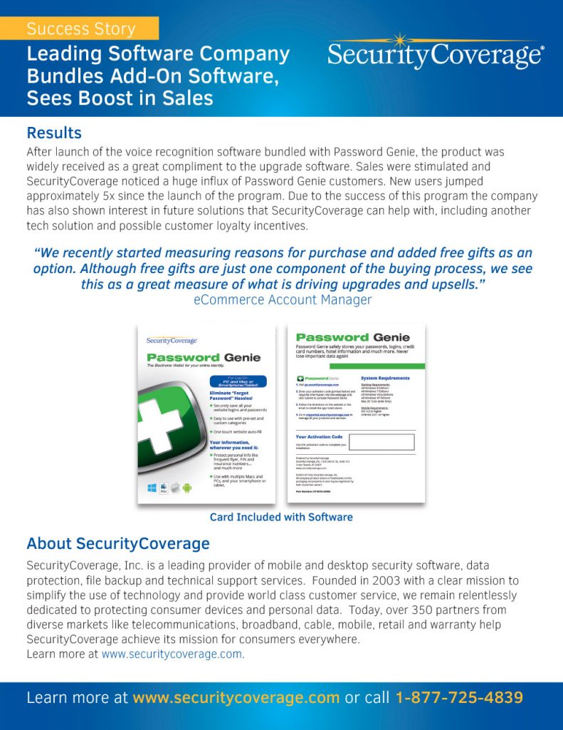Success Story: Software Company Bundles Password Genie, Boosts Sales ...