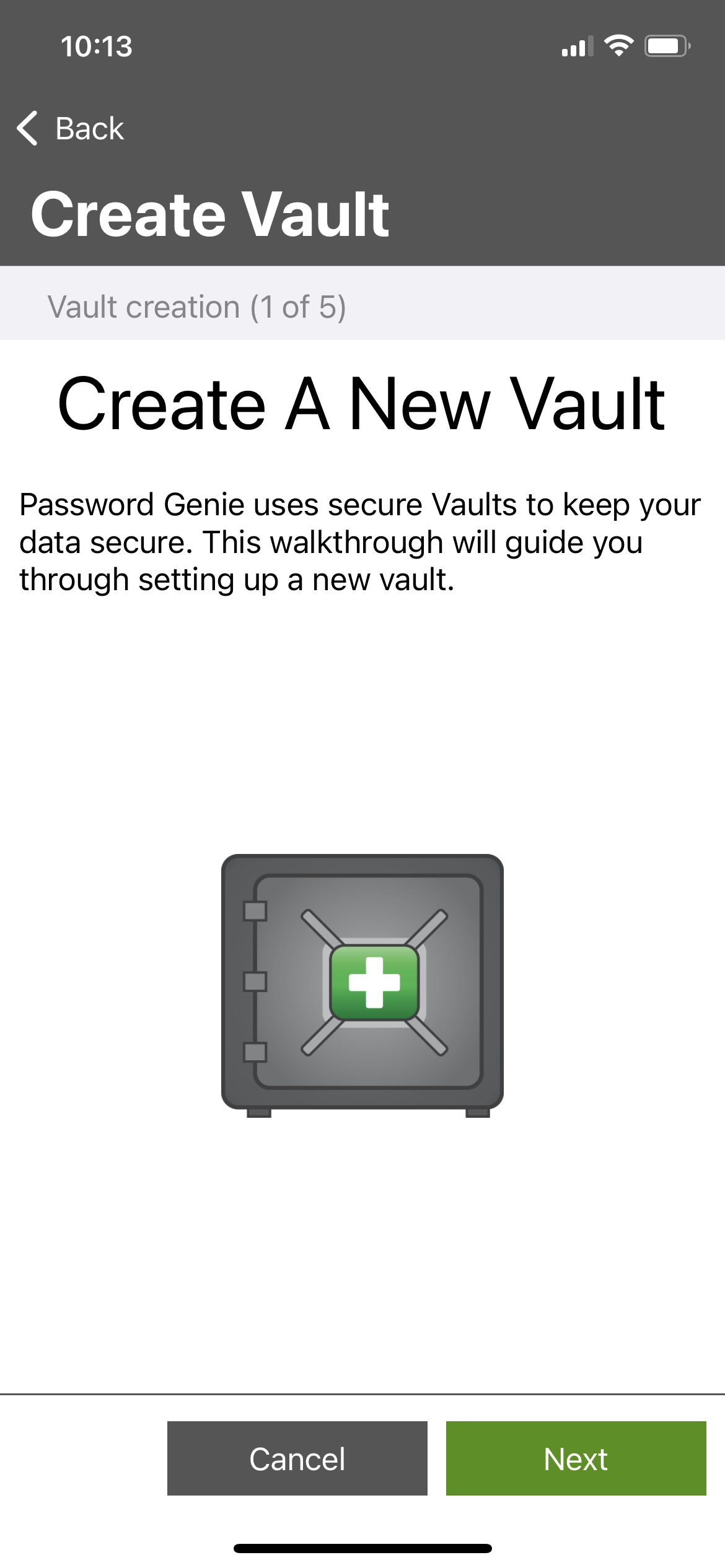 How Do I Create A Vault After Installing Ios Securitycoverage